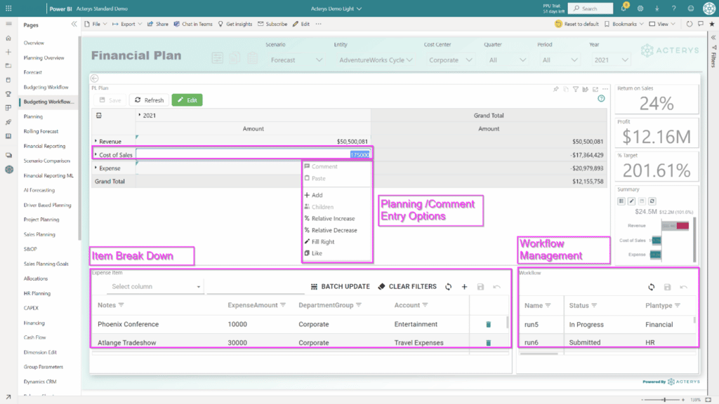 Accelerate the Planning Process with Power BI Forecasting