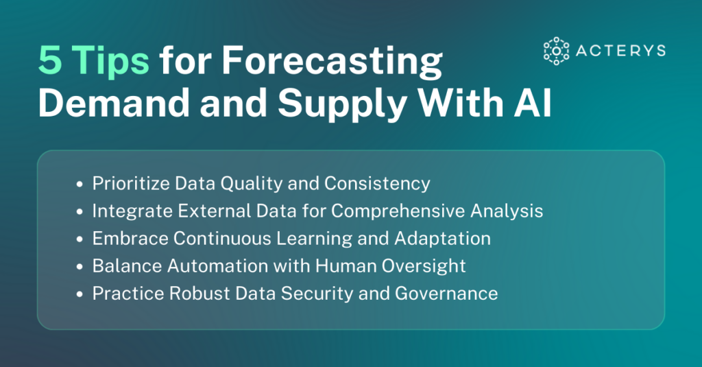 AI for Demand and Supply Forecasting - Acterys